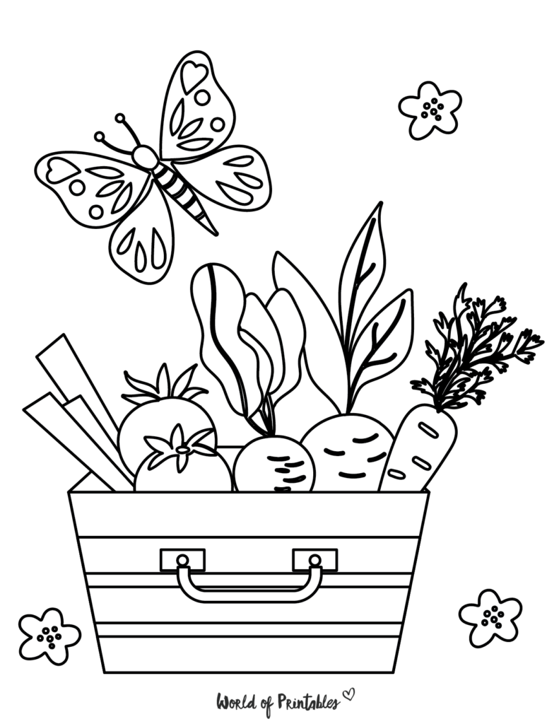 Spring Coloring Pages - World of Printables