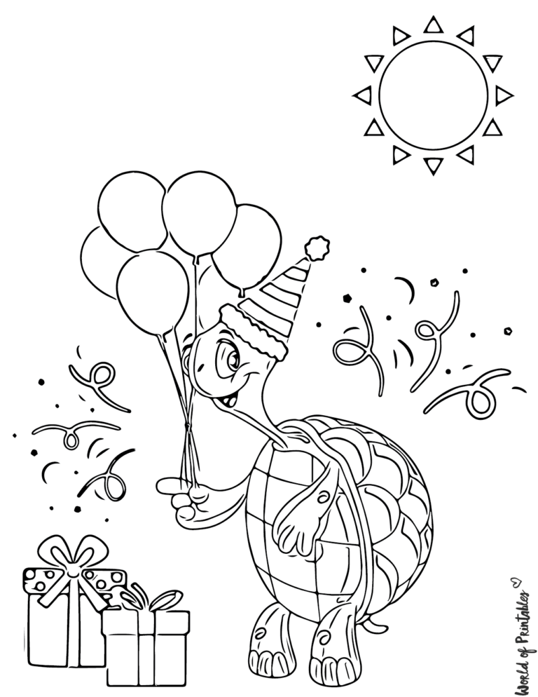 Turtle Coloring Pages - World of Printables