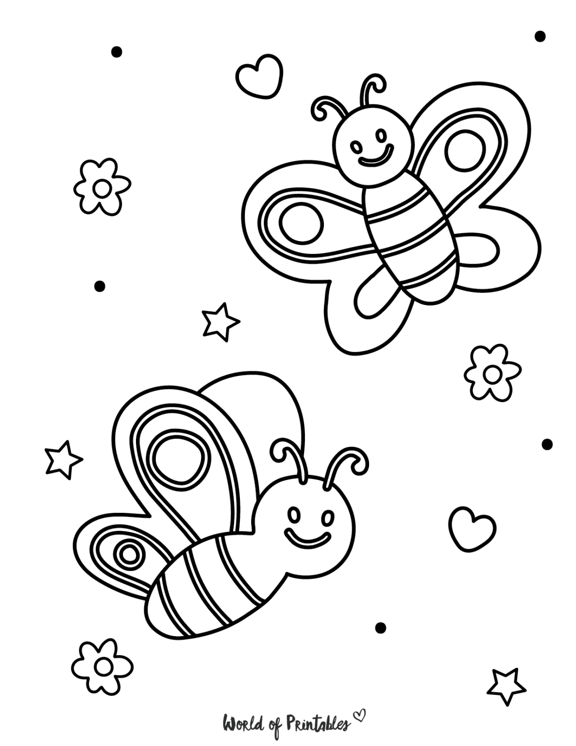 Spring Coloring Pages - World of Printables