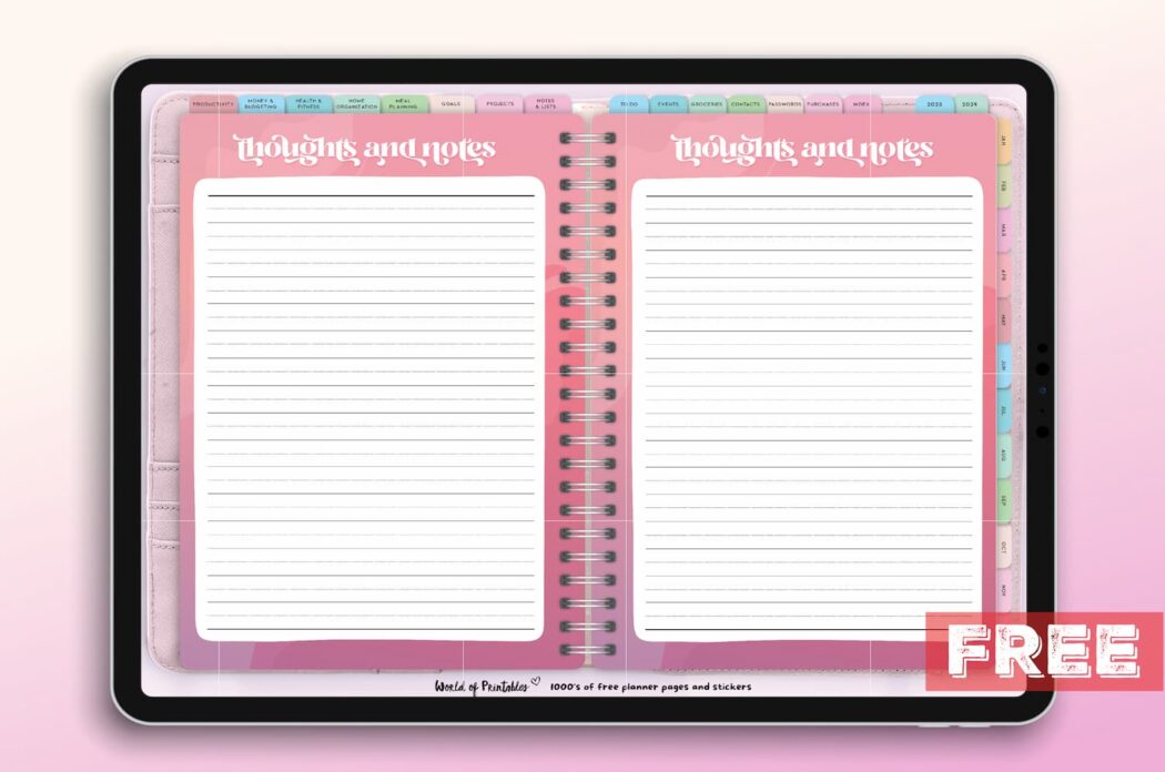Digital Journal - Free 100 Page Journal For 2026 - World of Printables