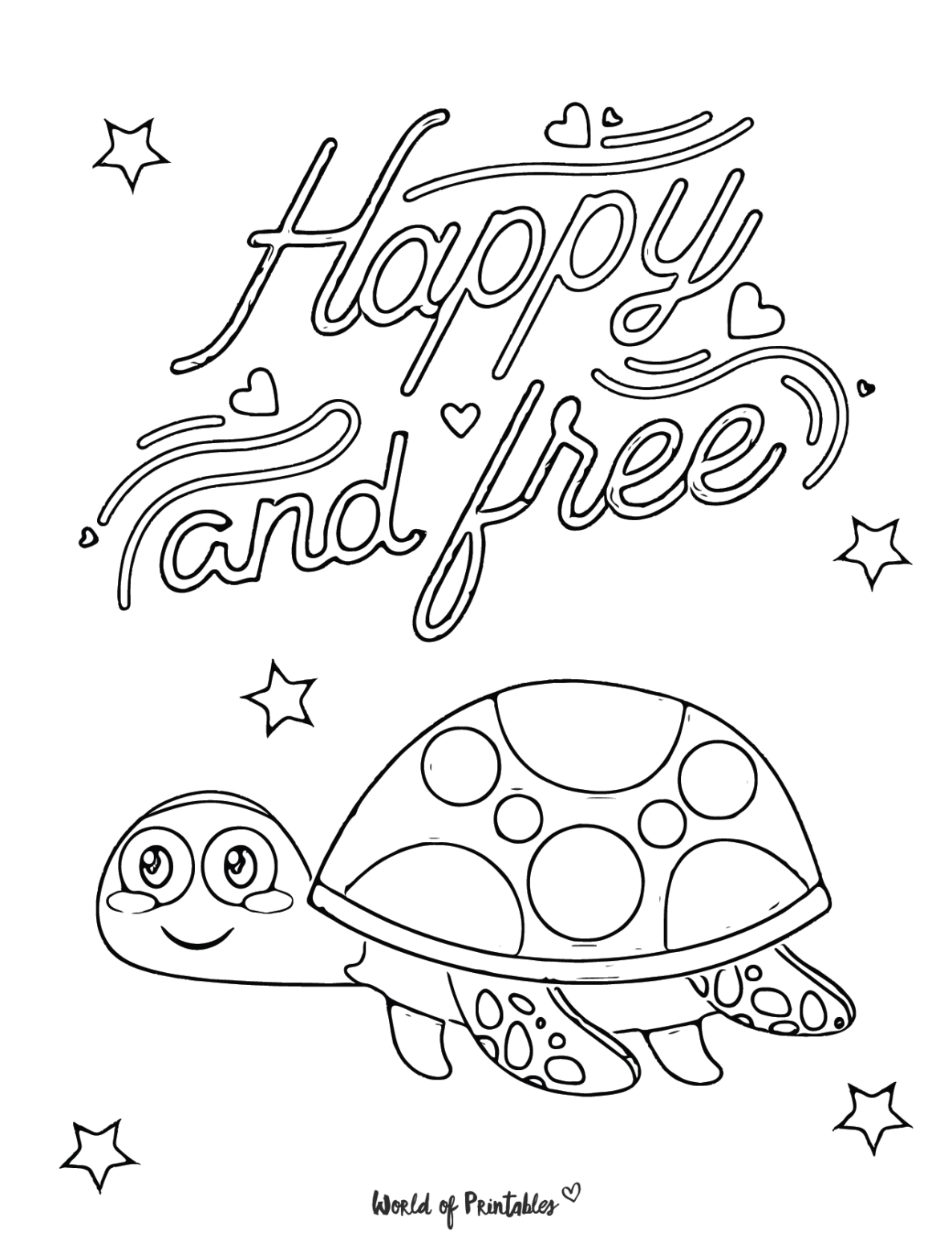 Turtle Coloring Pages - World of Printables