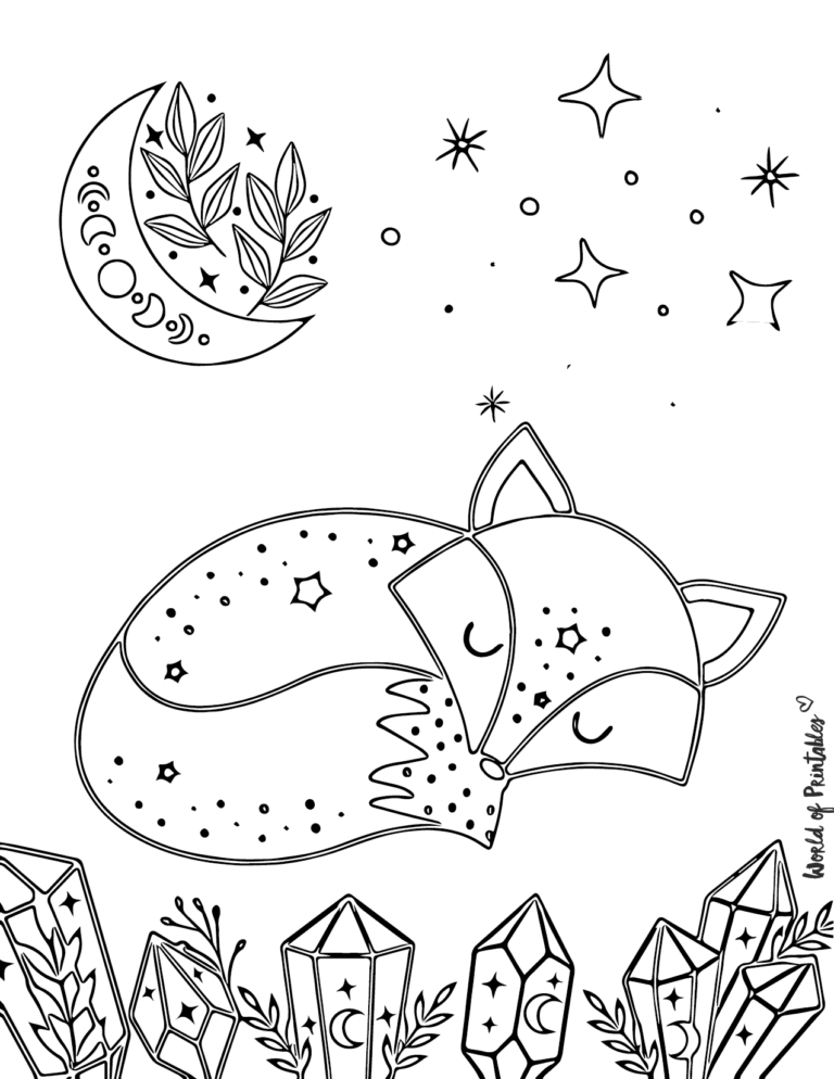 Fox Coloring Pages - World of Printables