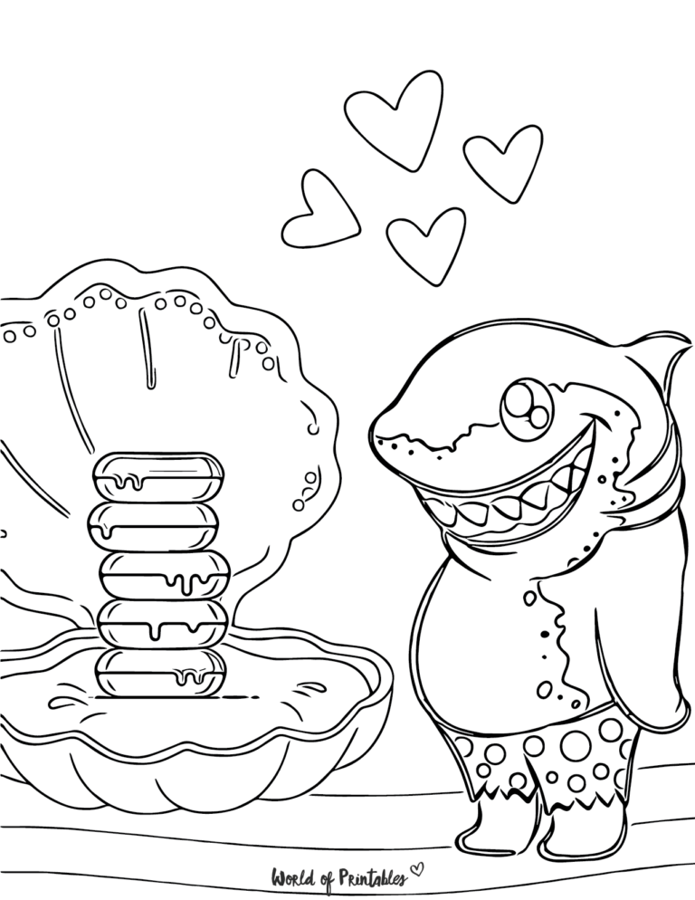 Shark Coloring Pages - World of Printables