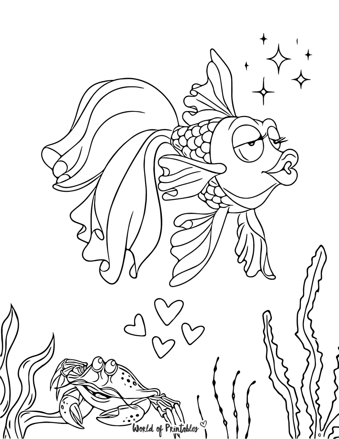 Fish Coloring Pages - World of Printables