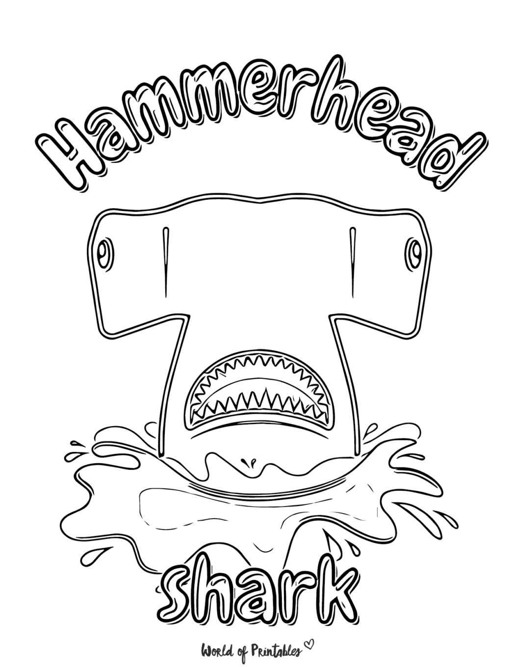 Shark Coloring Pages - World of Printables