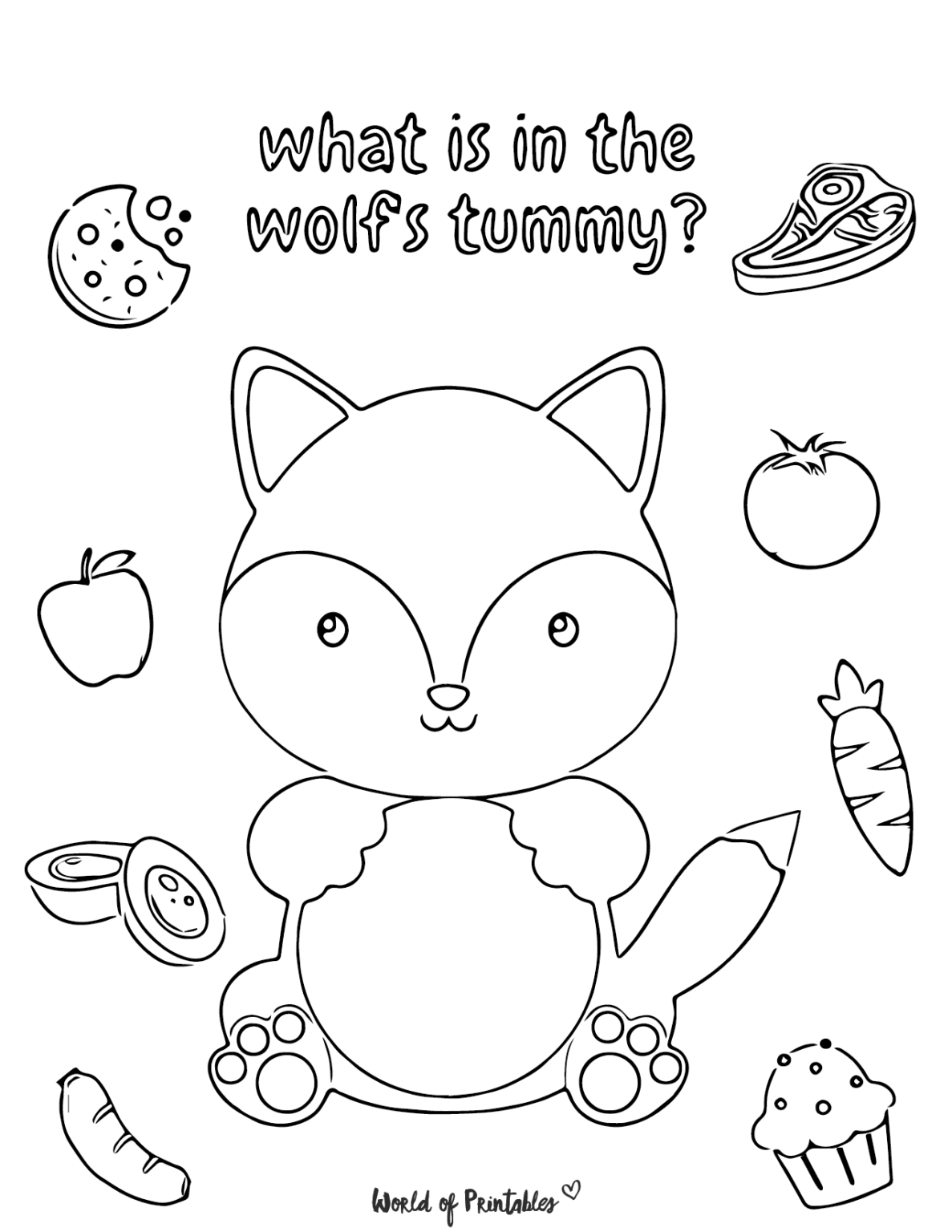 Wolf Coloring Pages - World of Printables