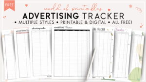 Advertising Tracker Templates For Your Small Business - World of Printables