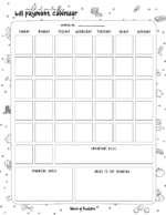 Free Bill Calendar | 20 Stylish Designs PDF - World of Printables