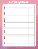 Breakfast Meal Planners - World of Printables