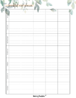 Breakfast Meal Planners - World of Printables