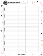 Breakfast Meal Planners - World of Printables