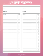 Business Goal Setting Worksheet PDF - World of Printables