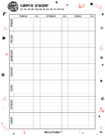 Free Printable Calorie Tracker - World of Printables