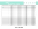 Free Printable Cardio Habit Tracker - World of Printables