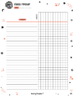 Class Roster Templates - World of Printables