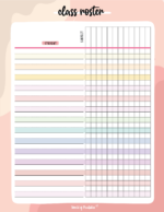 Class Roster Templates - World of Printables