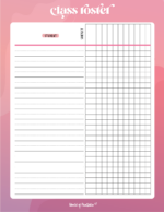 Class Roster Templates - World of Printables