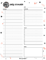 Daily Schedule Templates - World of Printables