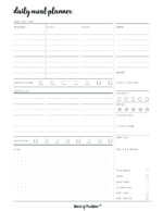 Daily Meal Planner Templates - World of Printables
