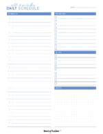 Daily Schedule Templates - World of Printables