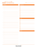 Daily Schedule Templates - World of Printables