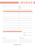 Free Invoice Templates PDF - World of Printables