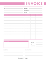 Free Invoice Templates PDF - World of Printables