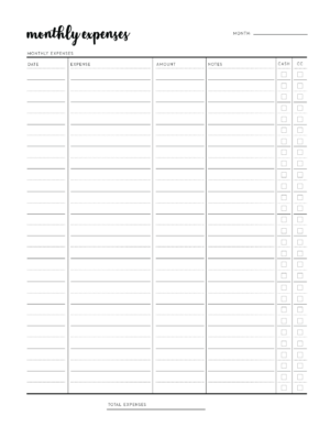 Expense Tracker Templates - World of Printables