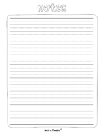 Notes Templates - World of Printables