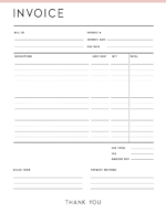 Free Invoice Templates PDF - World of Printables