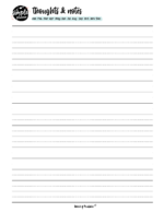 Notes Templates - World of Printables