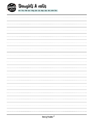 Notes Templates - World of Printables