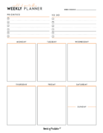 Weekly Planner Templates - World of Printables