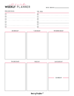 Weekly Planner Templates - World of Printables