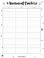 Assessment Trackers - World of Printables