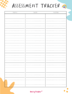 Assessment Trackers - World of Printables