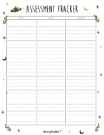 Assessment Trackers - World of Printables