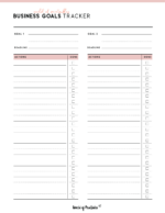 Business Goal Setting Worksheet PDF - World of Printables
