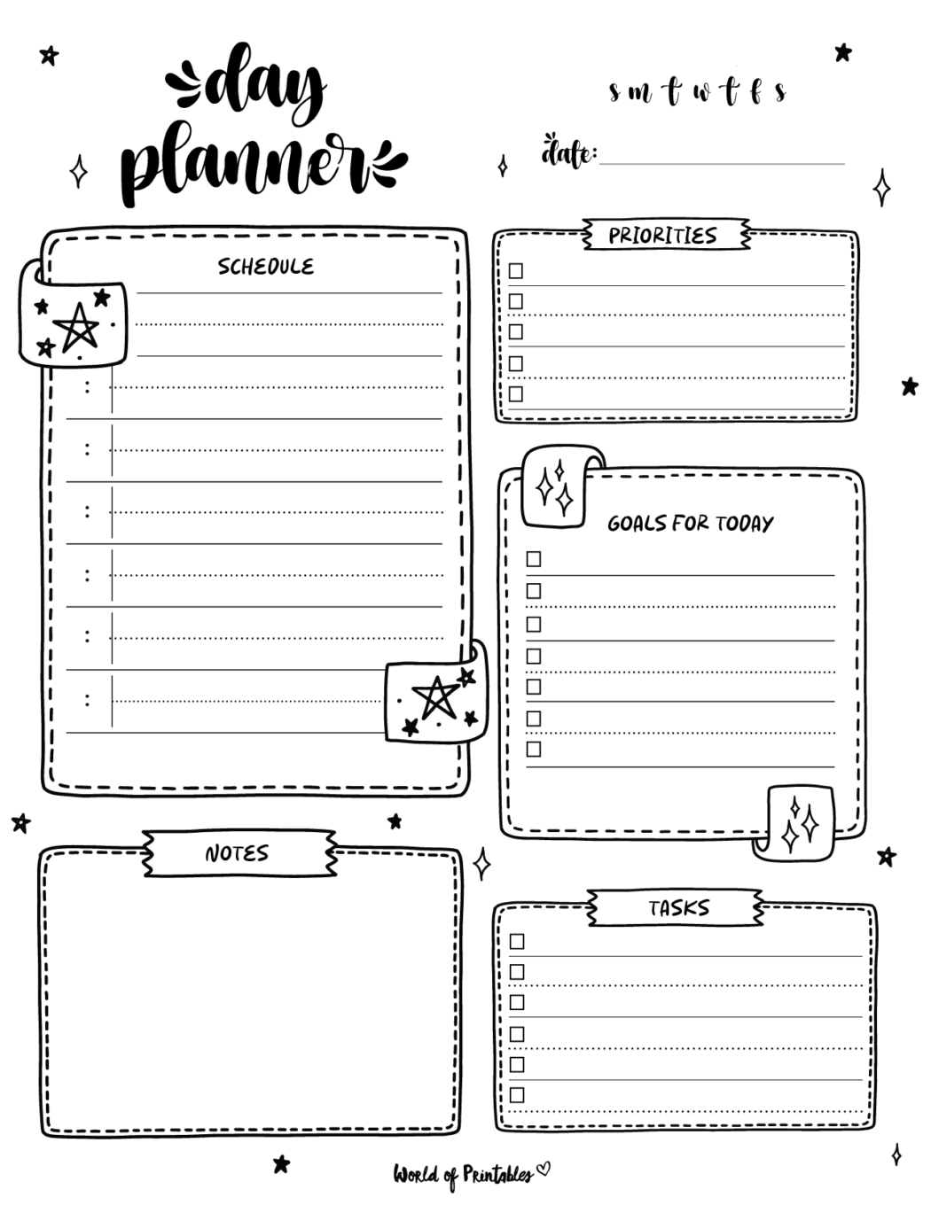 Download Daily Planner Templates PDF - World of Printables