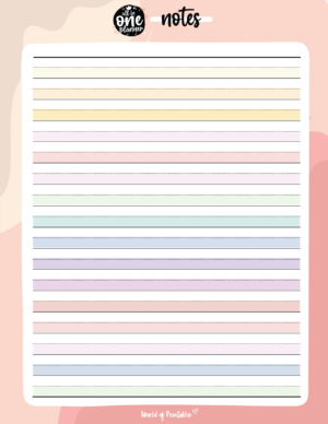 Notes Templates - World of Printables