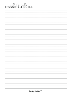 Notes Templates - World of Printables