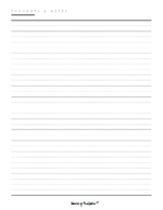 Notes Templates - World of Printables
