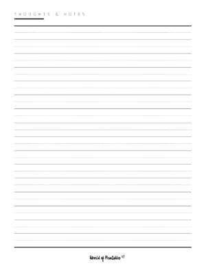 Notes Templates - World of Printables