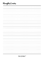 Notes Templates - World of Printables
