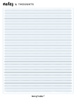 Notes Templates - World of Printables