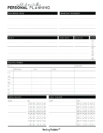 Download Personal Planner Templates PDF - World of Printables