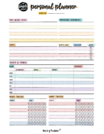 Download Personal Planner Templates PDF - World of Printables