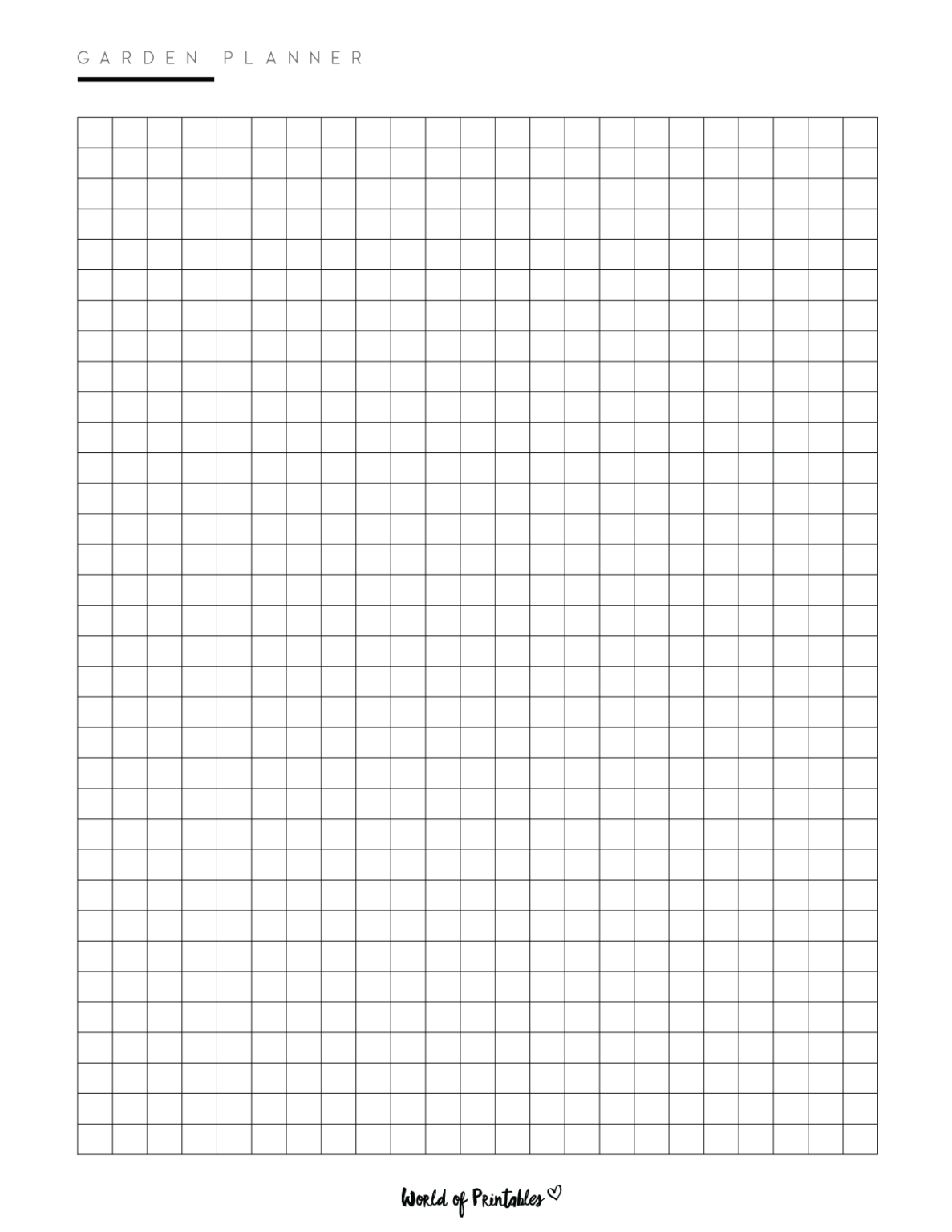 Garden Planner Templates - World of Printables