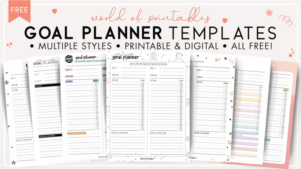 Planners Templates & Printables - World of Printables