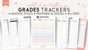Grade Trackers - World of Printables